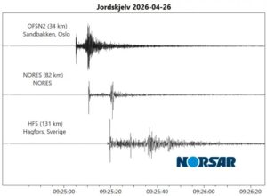 Følbart skjelv rystet Østlandet - Geoforskning.no
